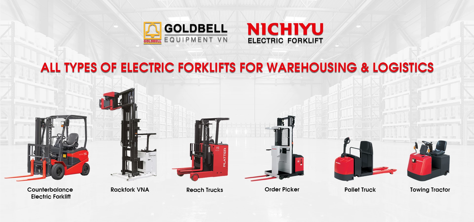 Xe Nâng Nichiyu Forklift - NPP Chính Thức Goldbell Equipment